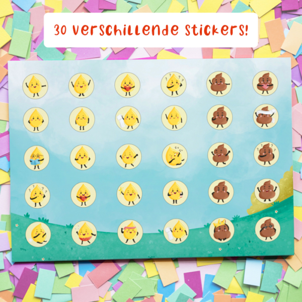 Plaskaart voor je peuter - De 💩 💦 plaskaart om zindelijk te worden
